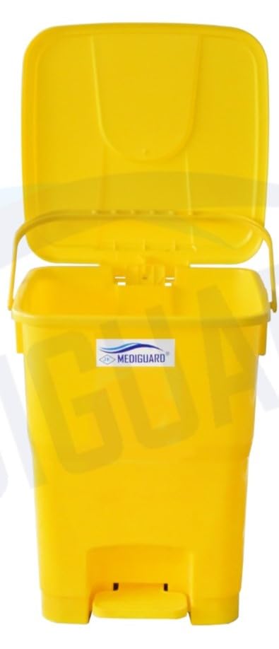 MEDIGUARD Bio Medical Waste Plastic Pedal Dustbin 12 Liter – JE MEDIGUARD