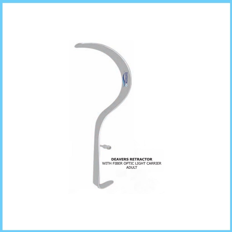 MEDIGUARD DEAVERS RETRACTOR WITH FIBER OPTIC LIGHT CARRIER ADULT – JE ...
