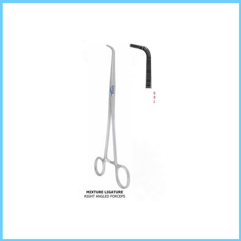 MEDIGUARD MIXTURE LIGATURE RIGHT ANGLED FORCEPS – JE MEDIGUARD